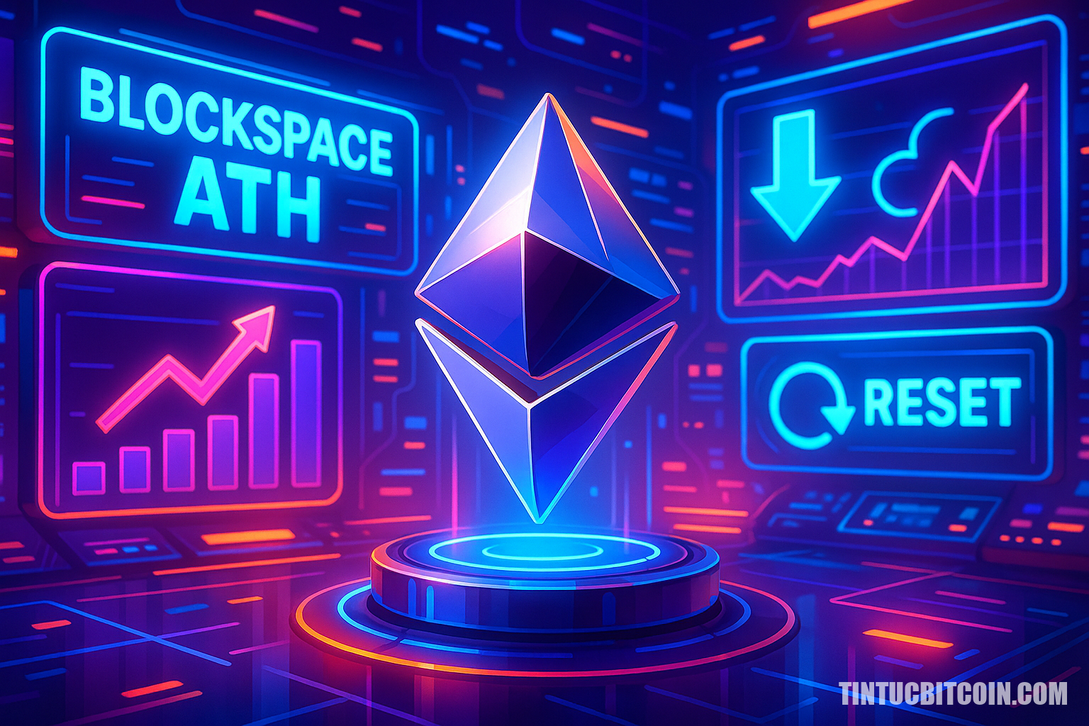 Ethereum: blockspace ATH, thị trường reset—ETH sắp vào chu kỳ mới?